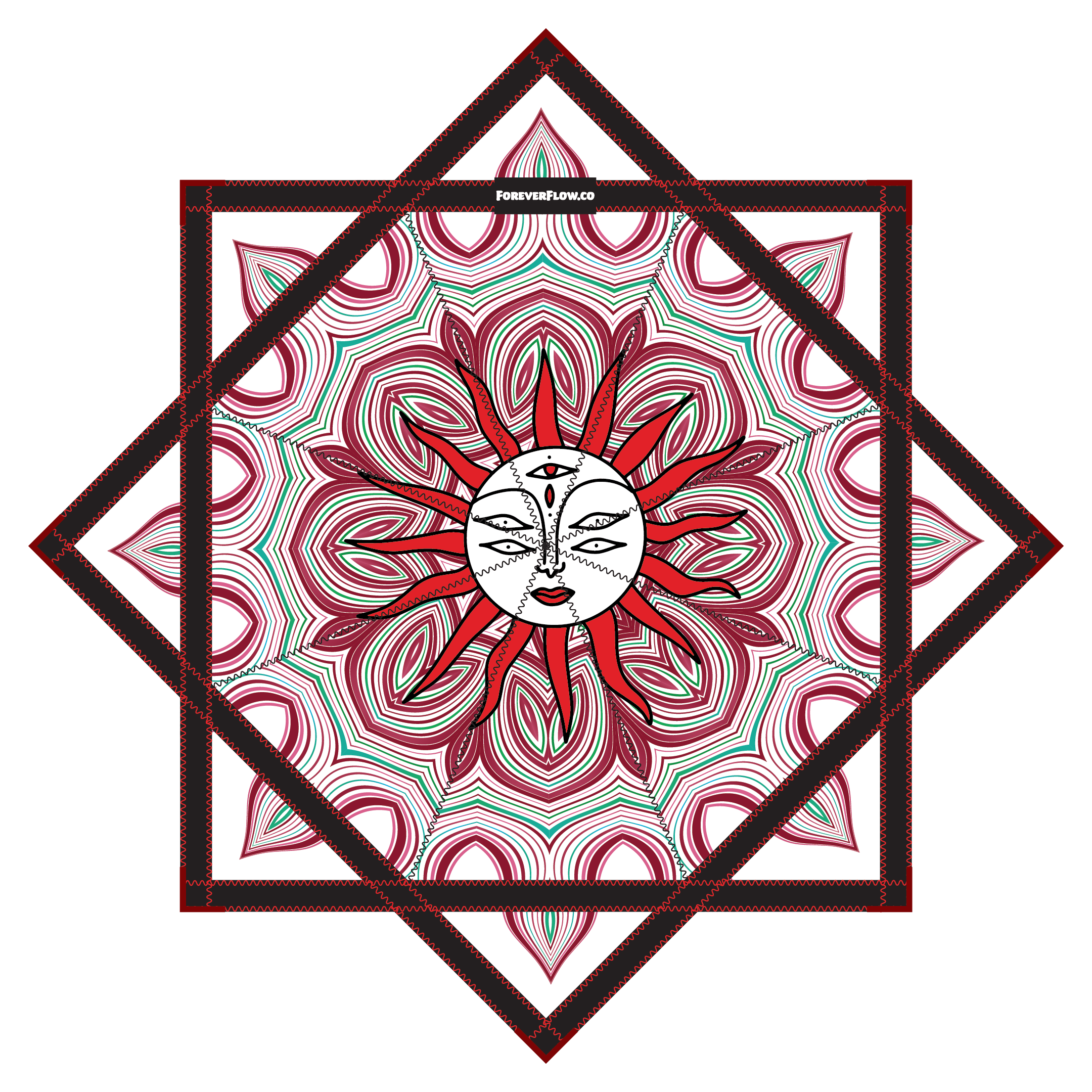 Geo Sun – Forever FlowStar 26" (Ready to Ship) – ForeverFlow